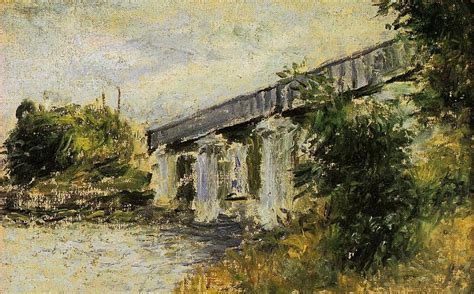 Railway Bridge At Argenteuil Claude Monet WikiArt Org