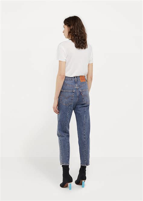 X Levis Classic High Waist Jeans By Vetements La Garçonne