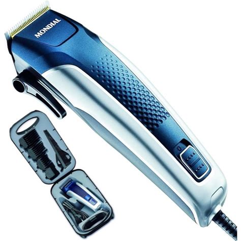 Maquina De Cortar Cabelo Mondial CR 09 Maquininha Maleta Alavanca
