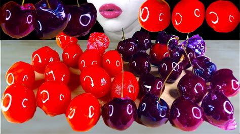 Asmr Tomato Cherry Tanghulu Fruit Candy Eating Real Sound Mukbang 토마토