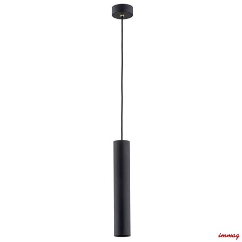 Lampa wisząca czarna tuba Gomera Plus 4756 Argon immag pl