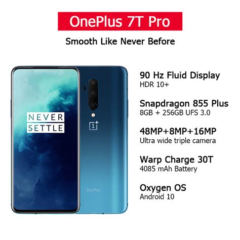 In Stock Global Version OnePlus 7T Pro Smartphone 8GB RAM 256GB ROM