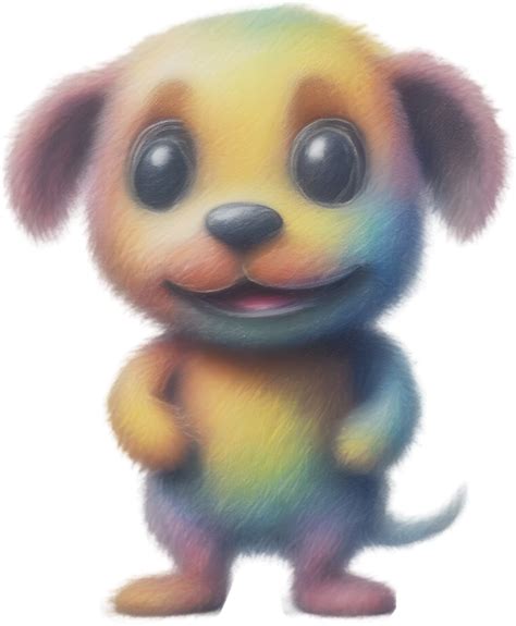 Pencil Sketches Of A Cute Creature Ai Generated 44808370 Png