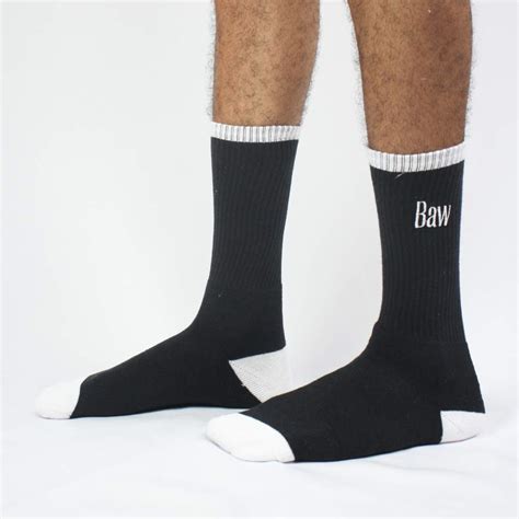 Meia Baw Sans Preto E Branco Baw Nohall Store