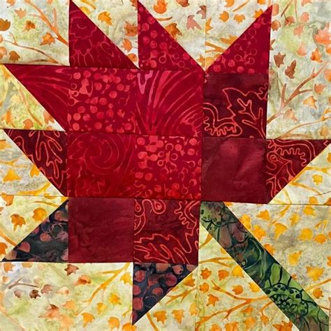 Maple Leaf Quilt Block Pattern Tutorial Traditional Artofit