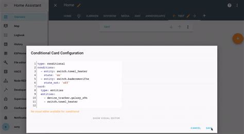 Conditional Card Frontend Home Assistant Community