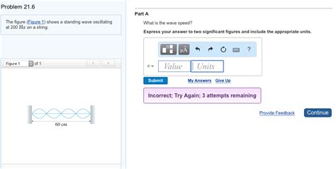 Solved The Figure Figure 1 Shows A Standing Wave Chegg