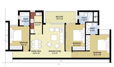 Puri Pratham Floor Plan Before Buying Flats 9911 22 6000 Faridabad