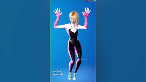 Fortntie Shout Tiktok Emote With Gwen Stacy Skin Thicc 🍑😍 Youtube