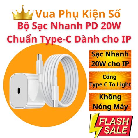 Bộ sạc nhanh PD 20W Củ Cáp Sạc Nhanh Chống Cháy Nổ cam đoan vận tốc Sạc HOT ALIN OFFICIAL