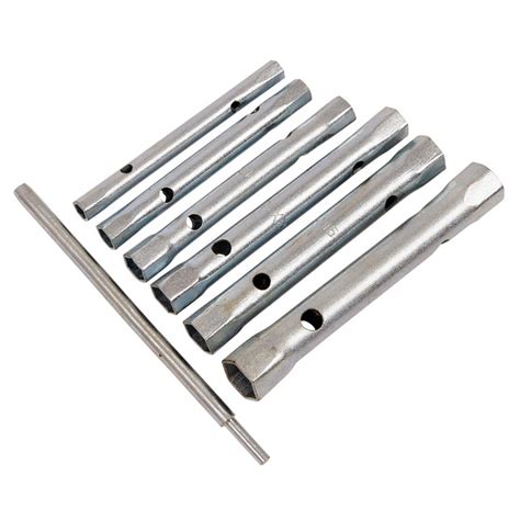 6 Piece Tubular Box Spanner Set With Tommy Bar Ilminster