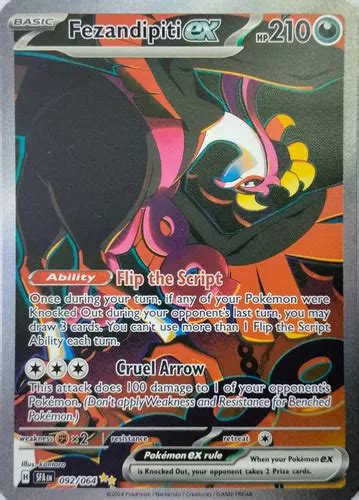 Pokemon Tcg Fezandipiti Ex 092 064 Special Illustration Meses Sin Interés