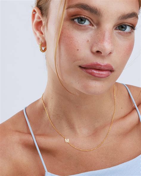 Sideways Letter Necklace Monday Monarch