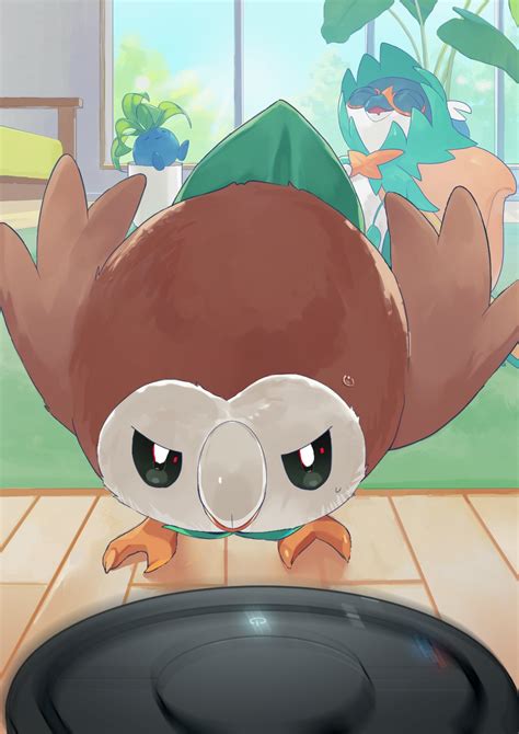 Rowlet Oddish And Decidueye Pokemon And 1 More Drawn By Kanataeni