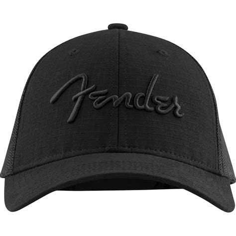 Fender Snap Back Pick Holder Hat Black Fender Shop