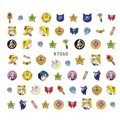 Kt สติ๊กเกอร์ สติ๊กเกอร์ตกแต่งเล็บแผ่นเล็ก ลอกลายแปะได้เลย ลายการ์ตูนน่ารักมากๆ Shopee Thailand