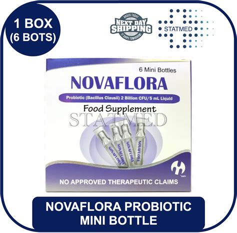 Novaflora Erceflora Generic Probiotic Bacillus Clausii 1 Box 6 Mini