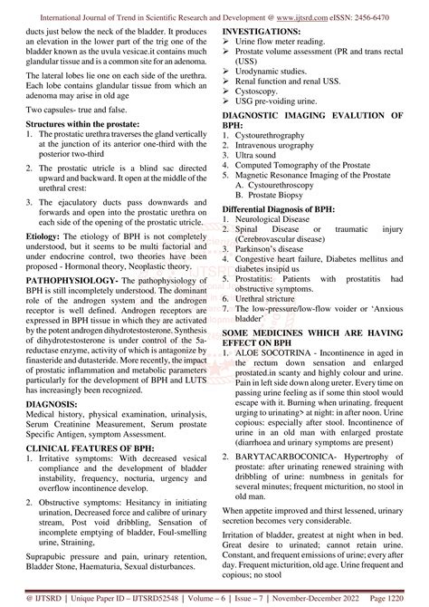 Bph And Its Scope In Homeopathy Pdf