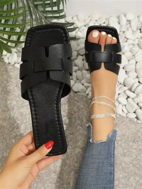 Women Flat Slippers Open Toe Non Slip Temu Canada