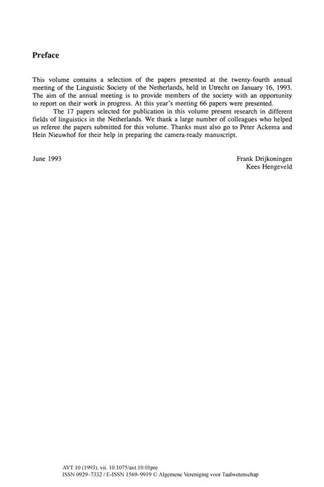 Pdf Focus And The Extraposition Of Noun Phrase Complement Clauses In