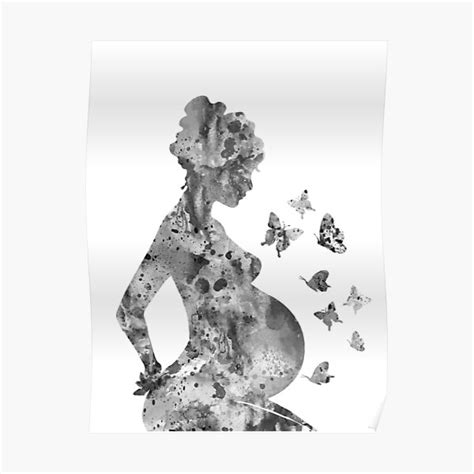 Pregnancy Pregnant Woman Poster By Rosaliartbook Redbubble
