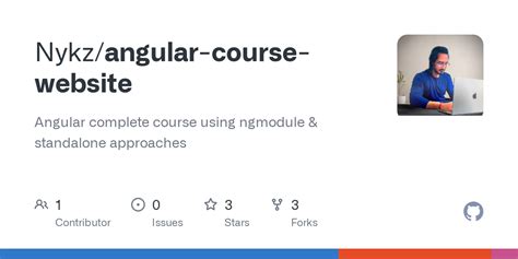 Github Nykzangular Course Website Angular Complete Course Using Ngmodule And Standalone Approaches