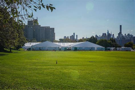 Migrant Facility Opens On Randalls Island As New York City Deals With