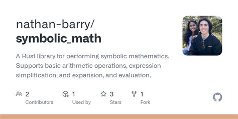 Github Nathan Barrysymbolicmath A Rust Library For Performing