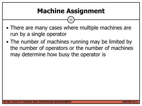 Ppt Ie 368 Facility Design And Operations Management Powerpoint