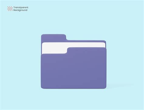 Premium PSD Psd Folder 3d Icon Illustration