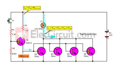 Experiment With Parallel Transistors For More Current Eleccircuit