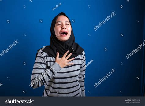 Hijab Muslim Girl Depressed Sad She Stock Photo 1843745332 Shutterstock