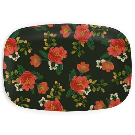 Holiday Floral Serving Platter Shutterfly