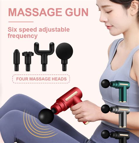 Massage Gun 4 Heads Portable Muscle Superace Percussive High Frequency