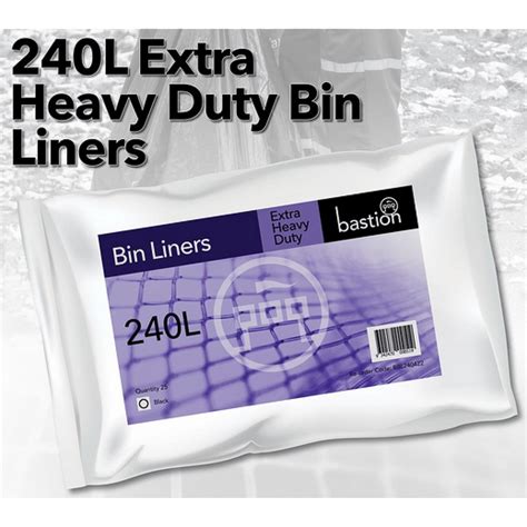 Bin Liner Extra Heavy Duty 240l Pack Of 25 Buy Online Protective