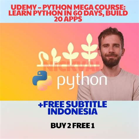 jual udemy python mega course learn python in 60 days build 20 apps