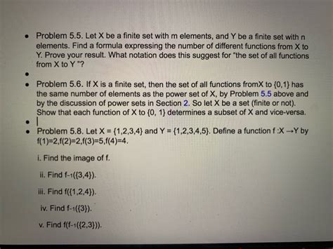 Solved • Problem 55 Let X Be A Finite Set With M Elements
