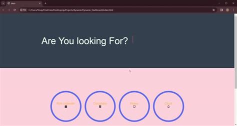 Created A Dynamic Dashboard With Html Css And Js Ujwala Peddaboina Posted On The Topic