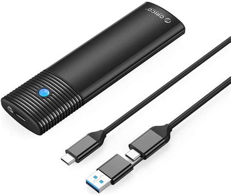 orico pwem2 g2 usb 10gb s type c m 2 2280 sata and nvme black external
