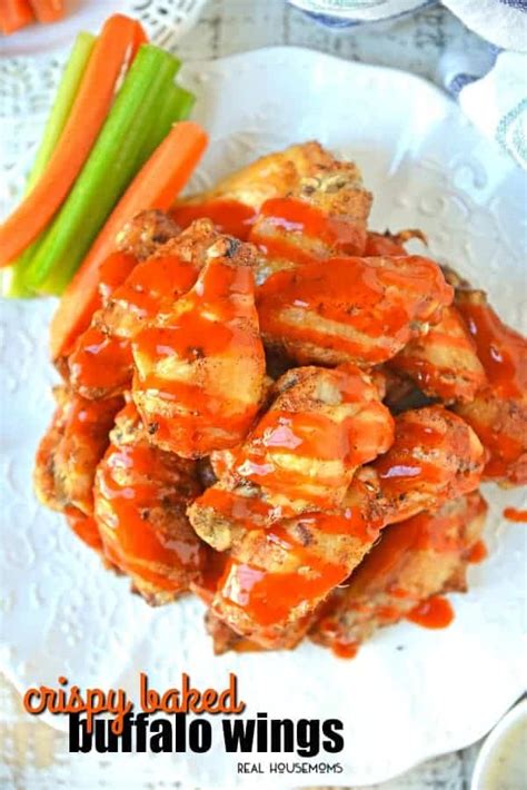 Crispy Baked Buffalo Wings ⋆ Real Housemoms