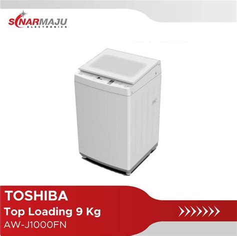 Jual Mesin Cuci 1 Tabung Toshiba 9 Kg Top Loading Aw J1000fn Di Seller