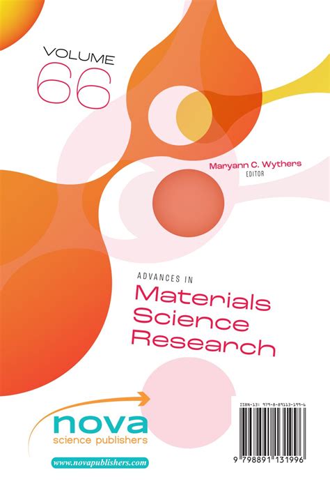 advances in materials science research volume 66 nova science publishers