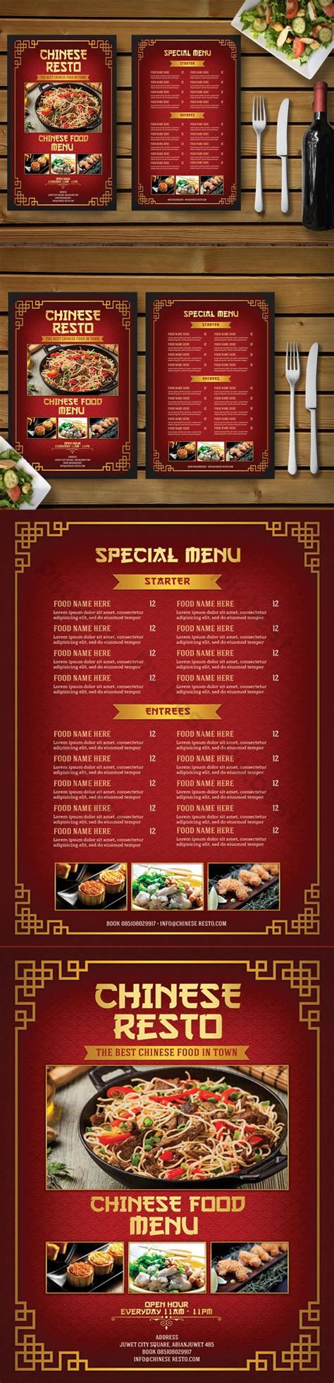Chinese Menu Design Template