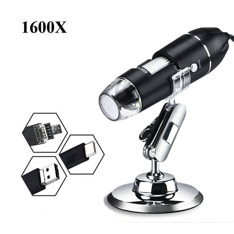 Adjustable Led Digital Microscope 1600x1000x500x Grandado
