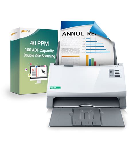 Plustek Smartoffice Ps3140u High Speed Duplex Document Scanner 40ppm