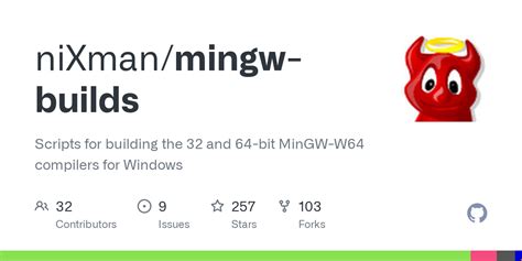 GitHub NiXman Mingw Builds Scripts For Building The 32 And 64 Bit