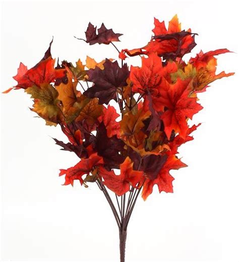 Fall Artificial Maple Leaf Bush Fall Florals Fall And Thanksgiving