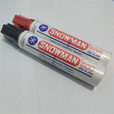 Jual Spidol Snowman Permanent Jumbo Marker 500 Hitambirumerah Besar