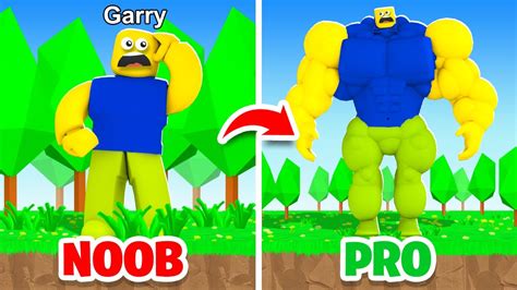 I Became The Strongest Noob In Roblox Part 1 Mega Noob Simulator Youtube