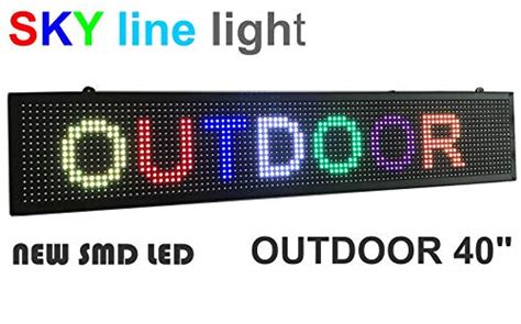 Outdoor LED Display Full Color LED Scrolling Message Sign Bright And In New Light Housing